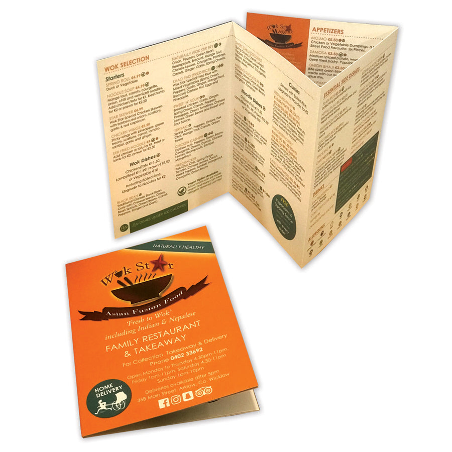 Menus – Blueprint Design & Print